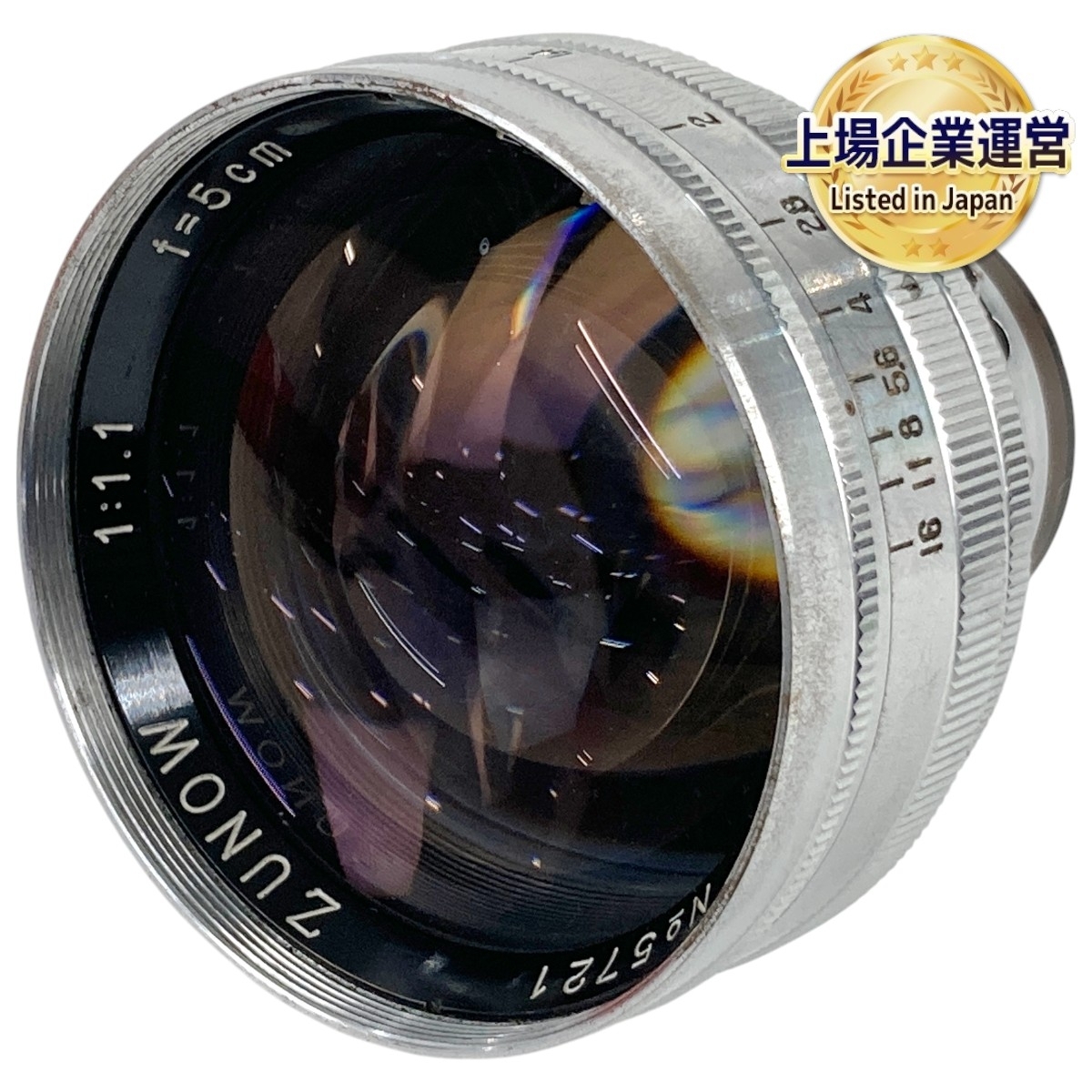 【全体的に状態が悪い】Zunow 1:1.1 f=5cm zunow opt. japan レンズ ズノー カメラ ライカ 希少 ジャンク ...