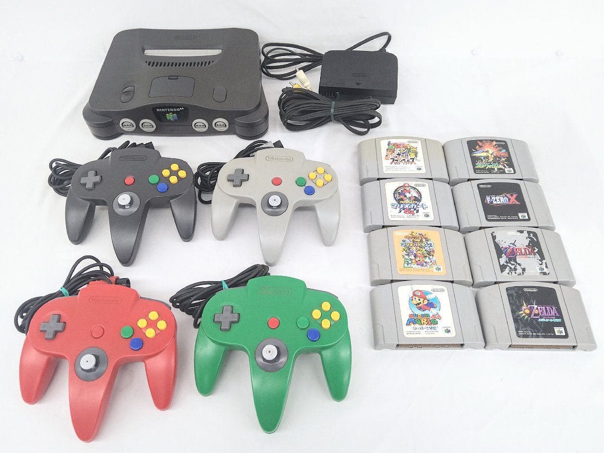 【やや傷や汚れあり】K284 まとめ売り ニンテンドー64 本体 コントローラー4点 ソフト8本 マリオ ゼルダの伝説 大乱闘スマッシュブラザーズ 任天堂 Nintendoの落札情報詳細 ...