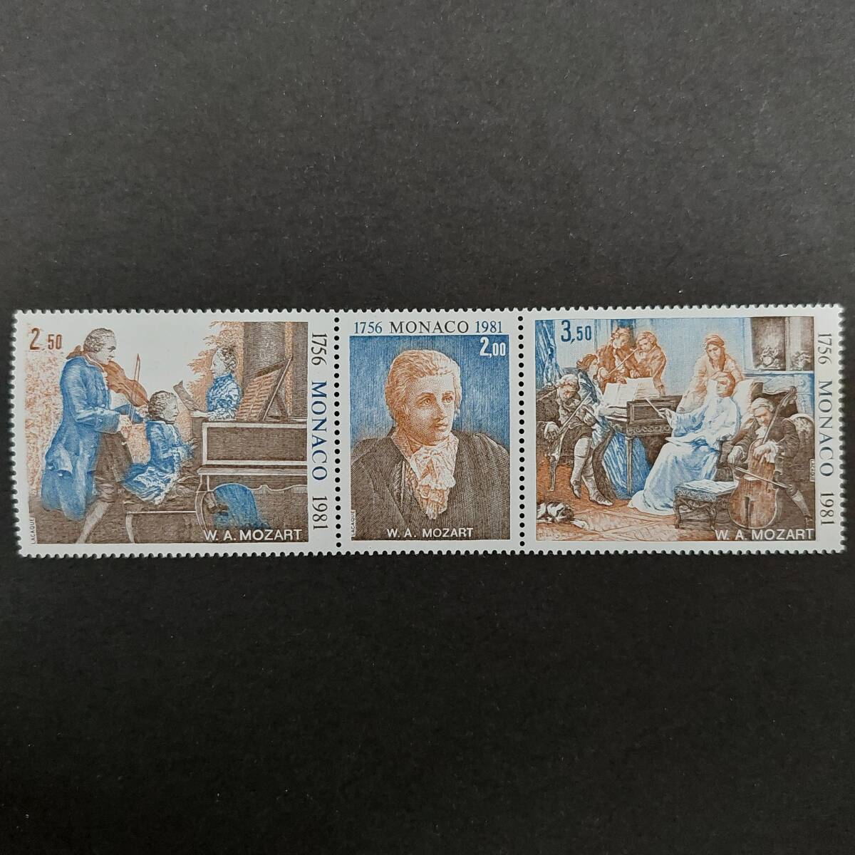 【未使用に近い】K277 モナコ切手「ウィーン古典派を代表する音楽家の一人『ウォルフガング・アマデアス・モーツァルト』のデザイン切手」1981年発行 未使用の落札情報詳細 - Yahoo ...