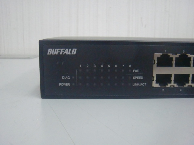 【やや傷や汚れあり】☆バッファロー/BUFFALO Gigabit PoE Switch BS-GS2008P！(MID-2727)「60サイズ」☆の落札情報詳細 - Yahoo!オークション ...