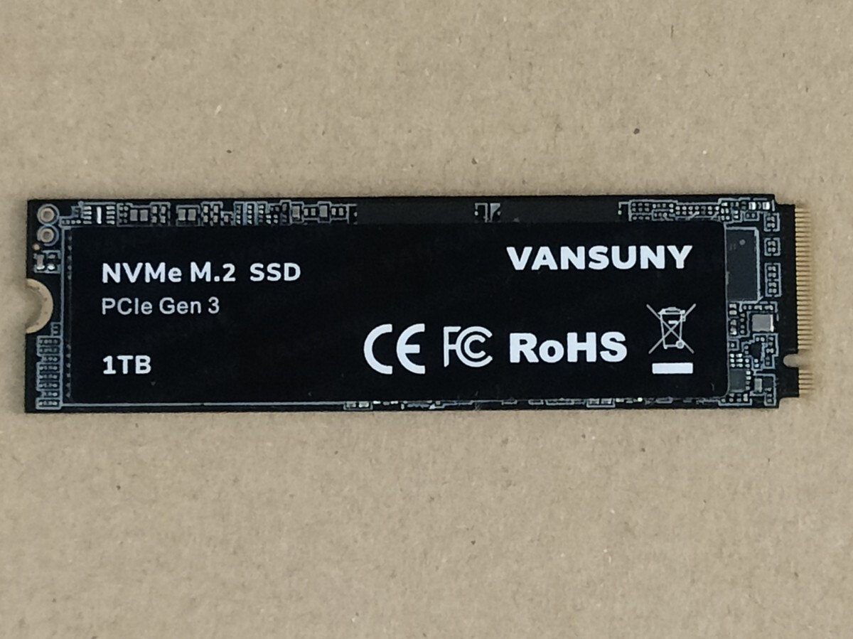 【やや傷や汚れあり】VANSUNY M.2 2280 PCIe Gen3 NVMe 1TB 【SSD】の落札情報詳細 - Yahoo!オークション落札価格検索 オークフリー