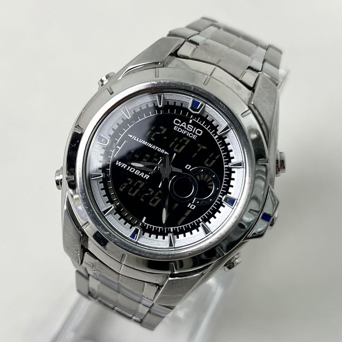 【やや傷や汚れあり】[中古品] 稼働品【CASIO】カシオ EDIFICE エディフィス EFA-119 ワールドタイム メンズ 稼働品 中古 ...