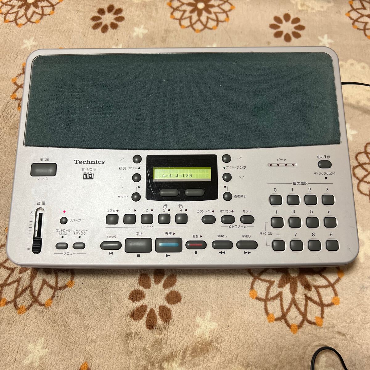 【やや傷や汚れあり】Technics SY-MQ10 ミュージックディスクプレーヤー MIDI 通電確認のみ 現状品 管理番号07313の落札 ...
