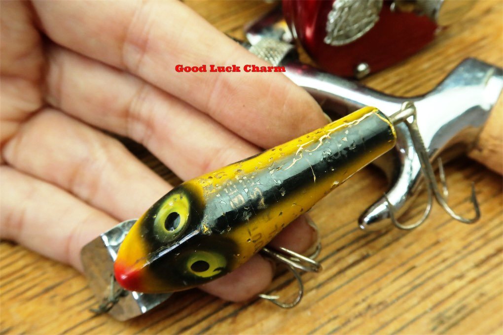 【やや傷や汚れあり】B級 50s SOUTH BEND LI'L RASCAL ウッド サウスベンド 検) LANGLEY PFLUEGER HEDDON ABU 道楽 BALSA50 ...