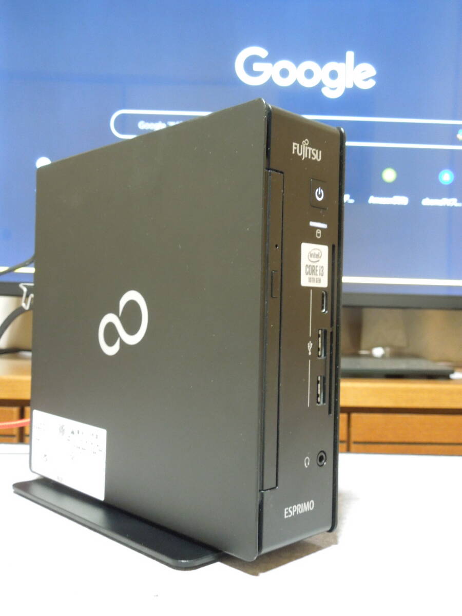 【目立った傷や汚れなし】富士通ESPRIMO WD1-E2【コンパクトデザイン】 第10世代Core i3-10100T / メモリ8GB ...