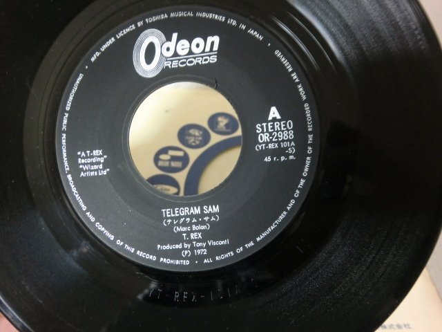 【やや傷や汚れあり】(EPB)何点でも同送料 EP/レコード/7/まとめ2枚/T.レックス「メタル・グウルー / レディー」ODEON盤/EOR-10100/ テレグラム・サム/OR-2988 ...