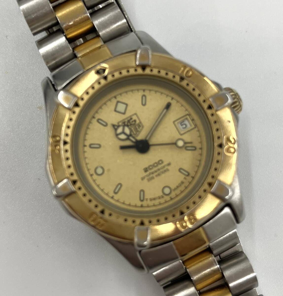 【全体的に状態が悪い】ジャンク 1円スタート タグホイヤー TAG Heuer 964.008 不動 クォーツ 2000 プロフェッショナル ...