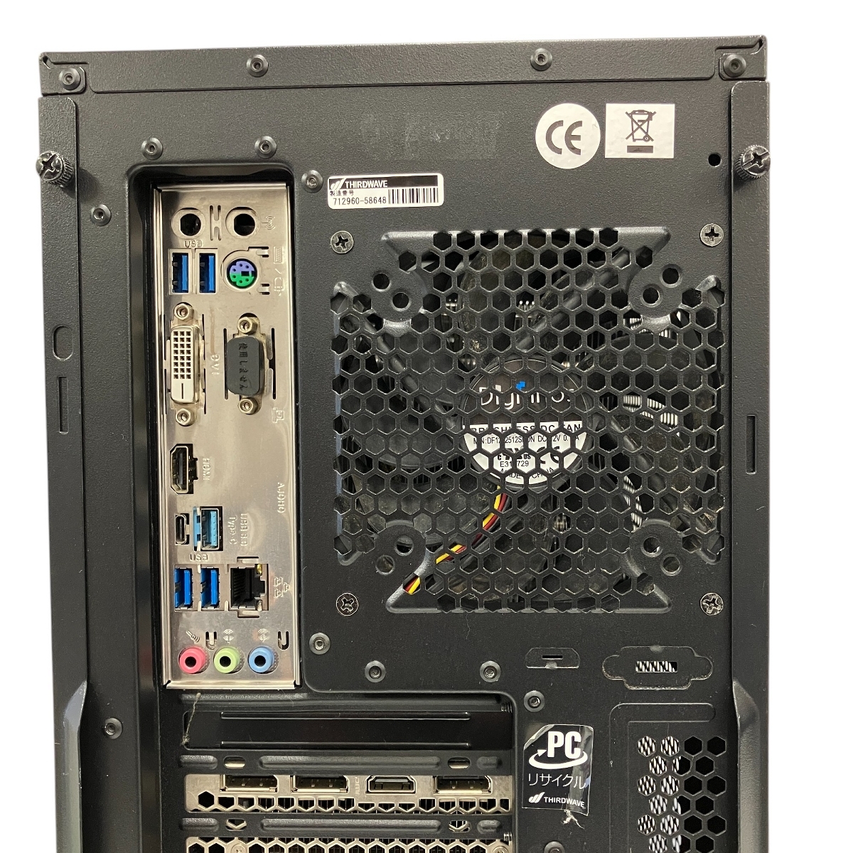 【やや傷や汚れあり】Thirdwave GALLERIA ZZ ゲーミングデスクトップPC Core i7-8700K 32GB SSD 512GB HDD 3TB WIN10 GTX ...