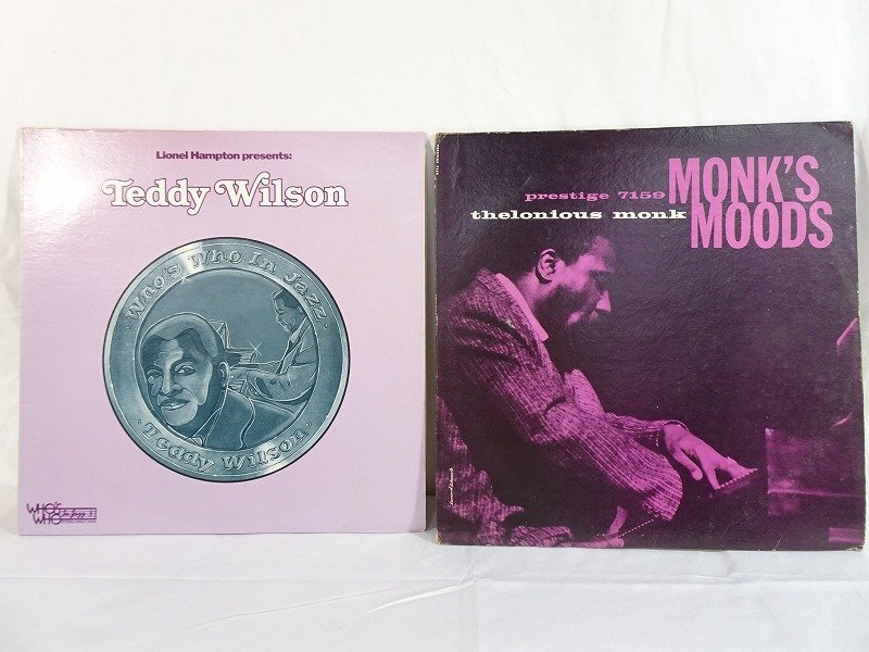 【やや傷や汚れあり】東Nwj083 /Teddy Wilson / Thelonious Monk US盤 LP 2組 テディ・ウィルソン / セロニアス・モンク Jazz ピアノ レコード ...