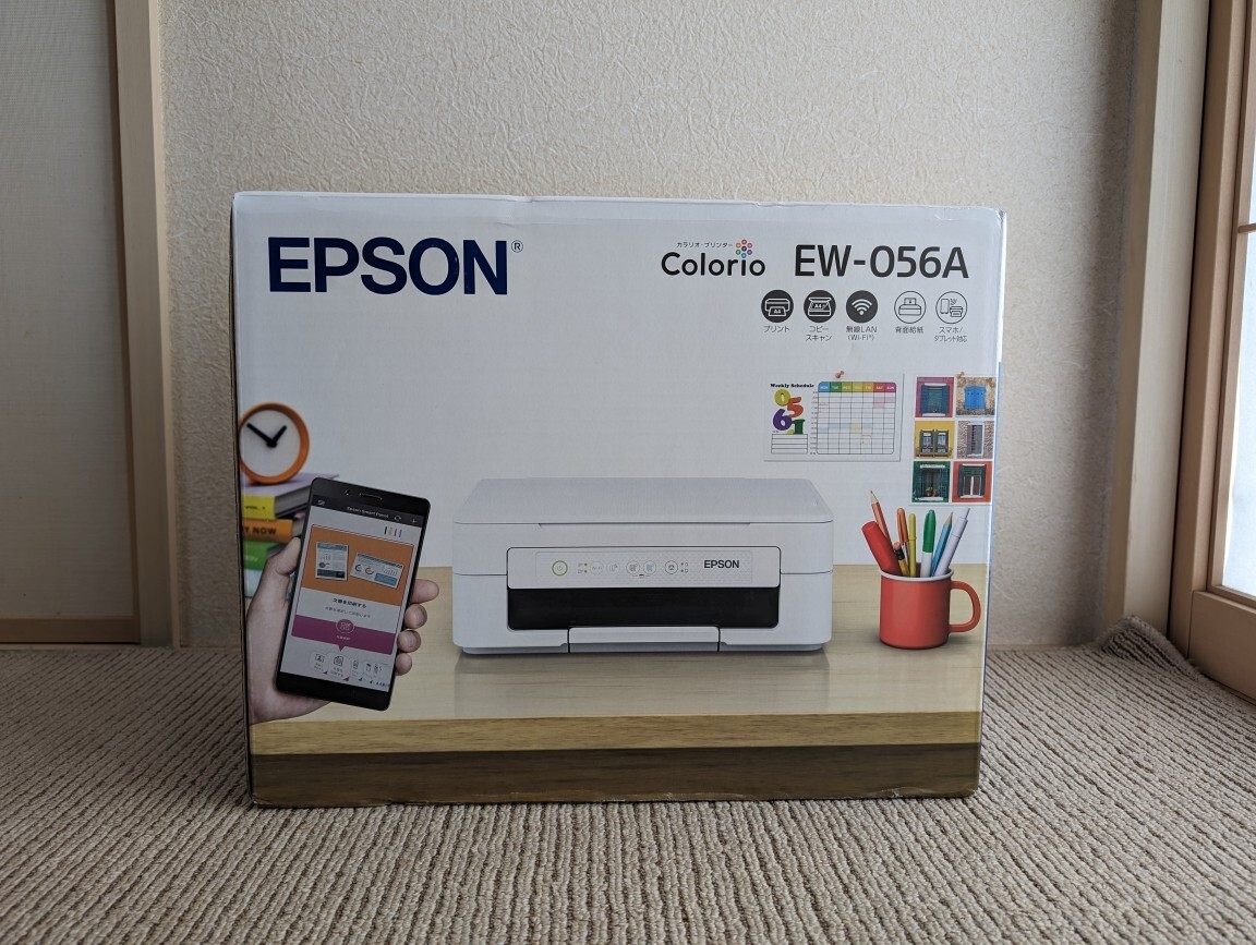【未使用】EW-056A インクジェット プリンター エプソン EPSON カラリオ 複合機 無線LAN（インク MED-4CL なし） EW-052Aの後継機 Colorioの落札情報詳細 ...