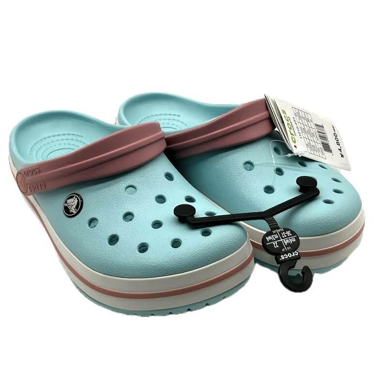 【未使用】仙15【未使用】Crocs crocband サンダル 22cm M4/W6 ice blue クロックス クロックバンド アイスブルー 水色系 タグ付きの落札情報詳細 ...