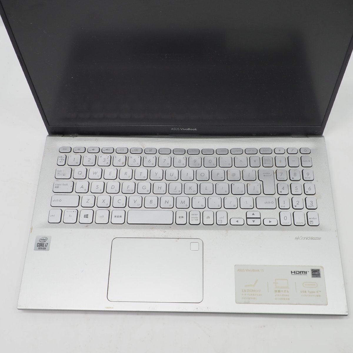 【傷や汚れあり】1円~ASUS VivoBook X512J Core i7-1065G7 1.3GHz/16GB/SSD512GB/15 ...