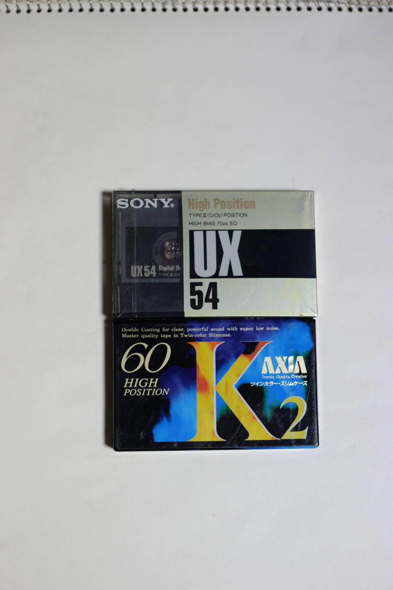 【目立った傷や汚れなし】SONY UX54 AXIA K2 60 新品ハイポジション(CrO2)カセット 2本セットの落札情報詳細 - Yahoo!オークション落札価格検索 オークフリー