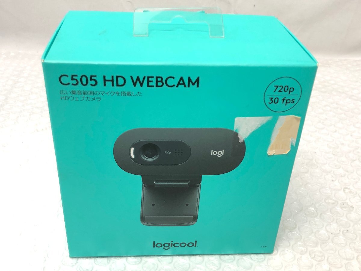 【未使用】k160*80 【未開封品】 1円～ Logicool ウェブカメラ マイク内蔵 HDウェブカム ブラック C505の落札情報詳細 - Yahoo!オークション落札価格検索 オークフリー