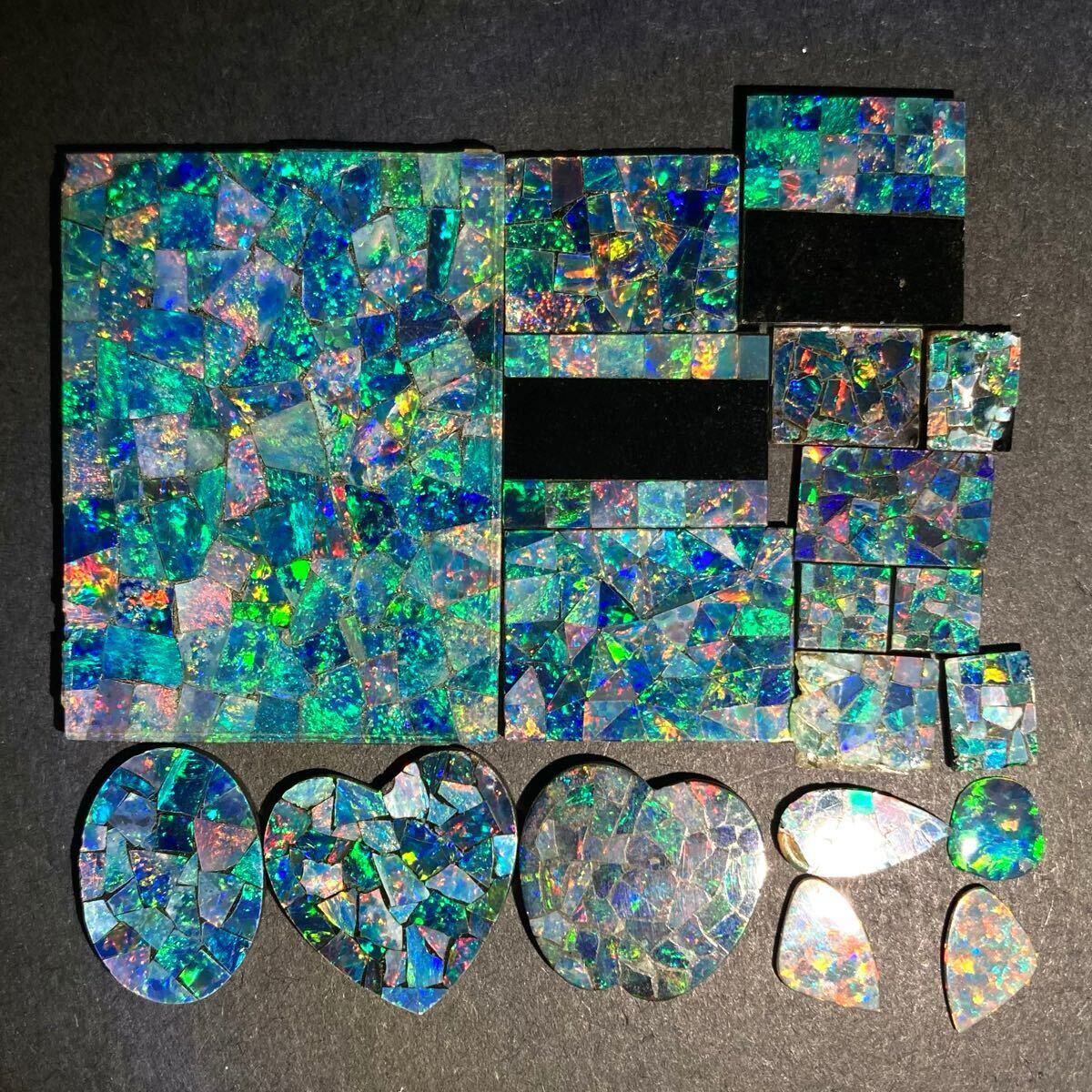 【やや傷や汚れあり】1円〜!!遊色効果!!≪ダブレットオパールおまとめ88ct≫j 約17.6g ルース 裸石 宝石 ジュエリー jewelry doublet opal w4マ35の落札情報 ...