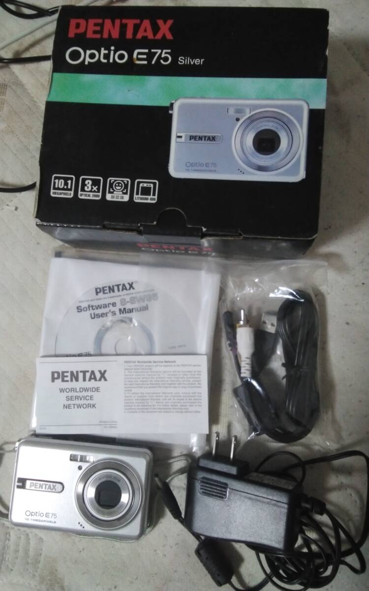【目立った傷や汚れなし】【動作品】/即決★PENTAX Optio E75 本体 アダプター ケーブル ソフト 取説 箱★早い者勝ちの落札情報詳細 - Yahoo!オークション落札価格検索 ...