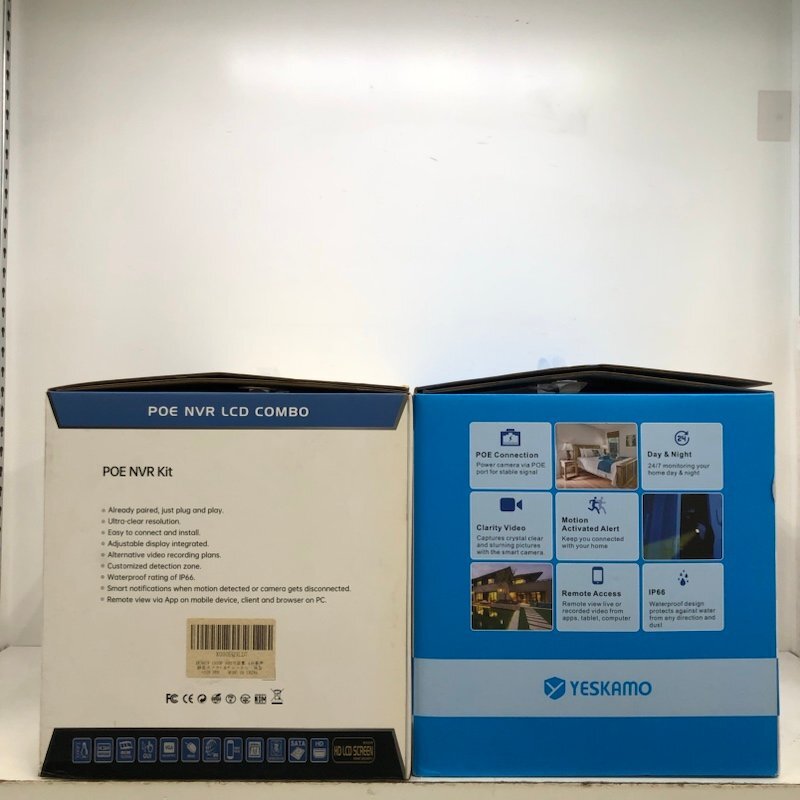 【未使用に近い】YESKAMO DKSHIW POE給電式 防犯カメラ P912-JP8004-3T カメラ 5台セット ...