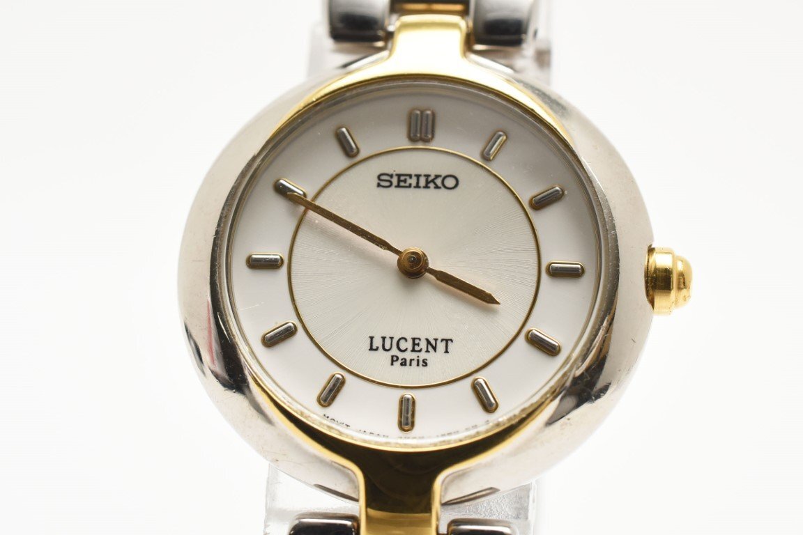 【やや傷や汚れあり】セイコー LUCENT ルーセント 4N20-0960 シルバー ラウンド クォーツ レディース SEIKOの落札情報詳細 - Yahoo!オークション落札価格検索 オークフリー