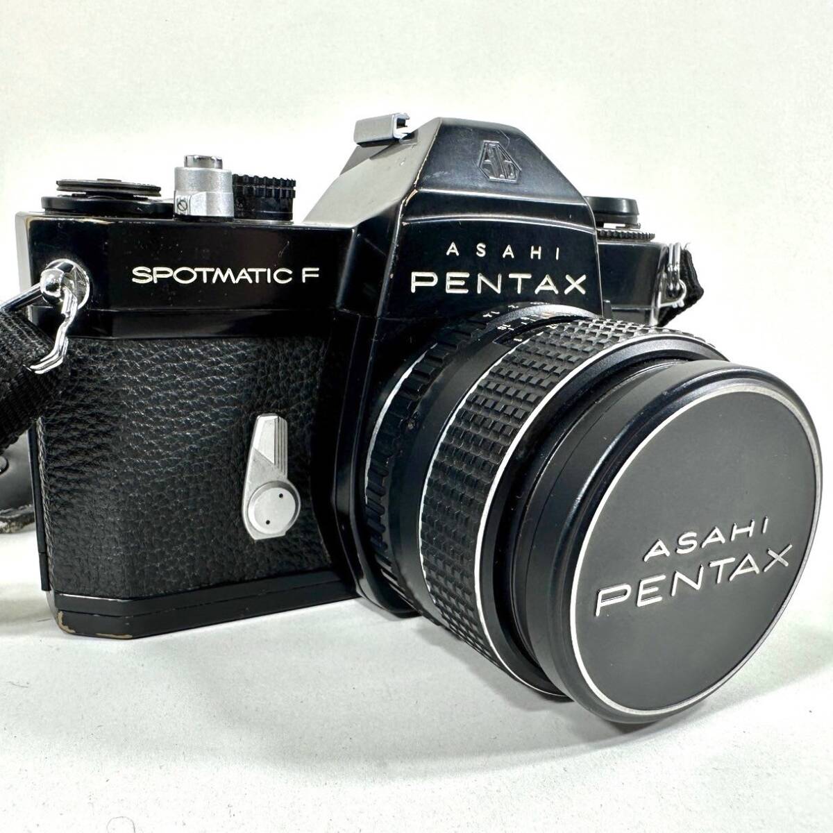 【傷や汚れあり】ASAHI PENTAX SPOTMATIC F TAKUMAR 1:1.4/50 ボディレンズセット ペンタックス 一眼レフカメラ FilmCamera Old ...