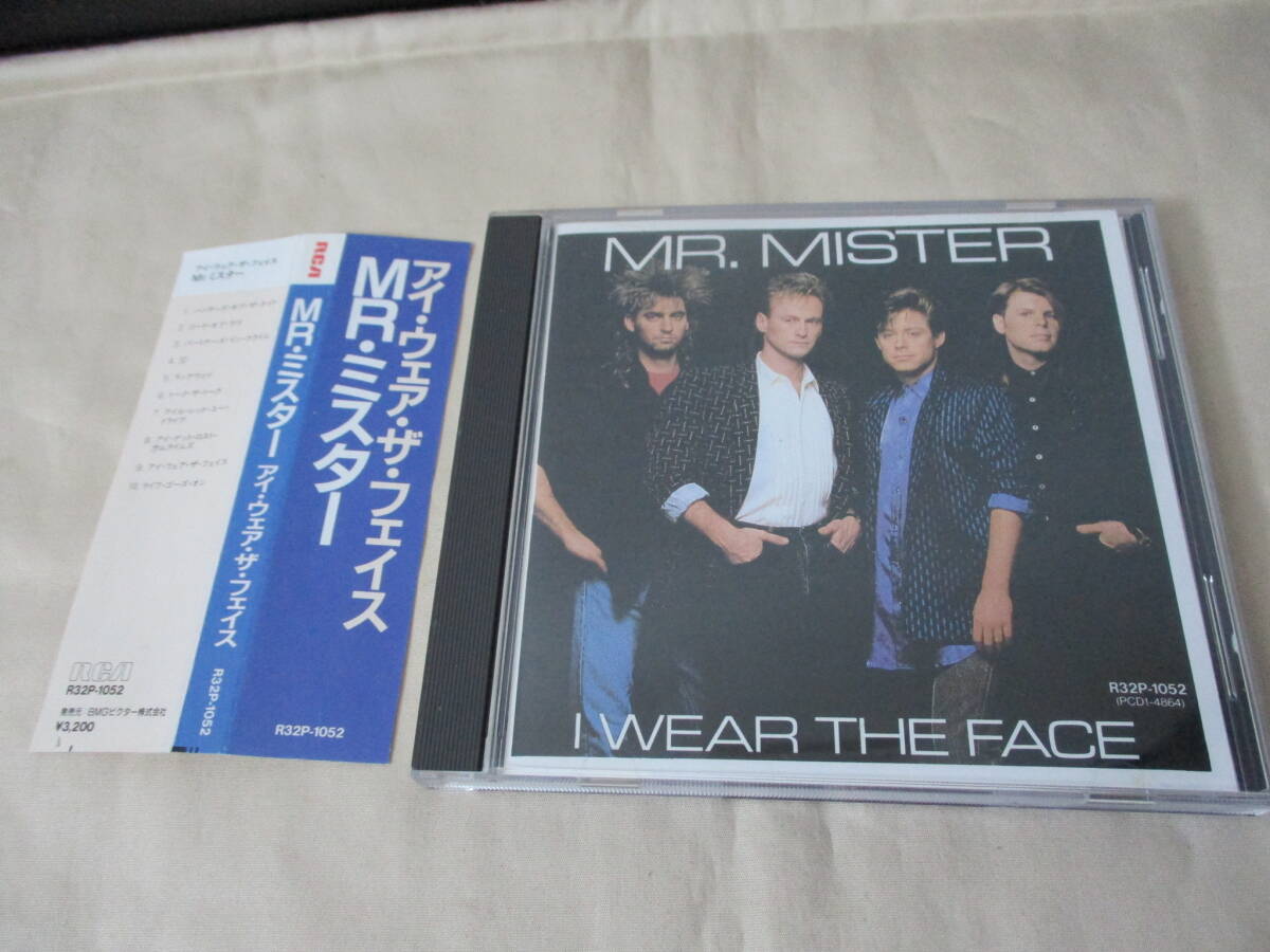 【やや傷や汚れあり】MR.MISTER(Mr.ミスター) I Wear The Face ’86(original ’84) 国内初CD化 帯付国内盤 Richard Page & Steve ...