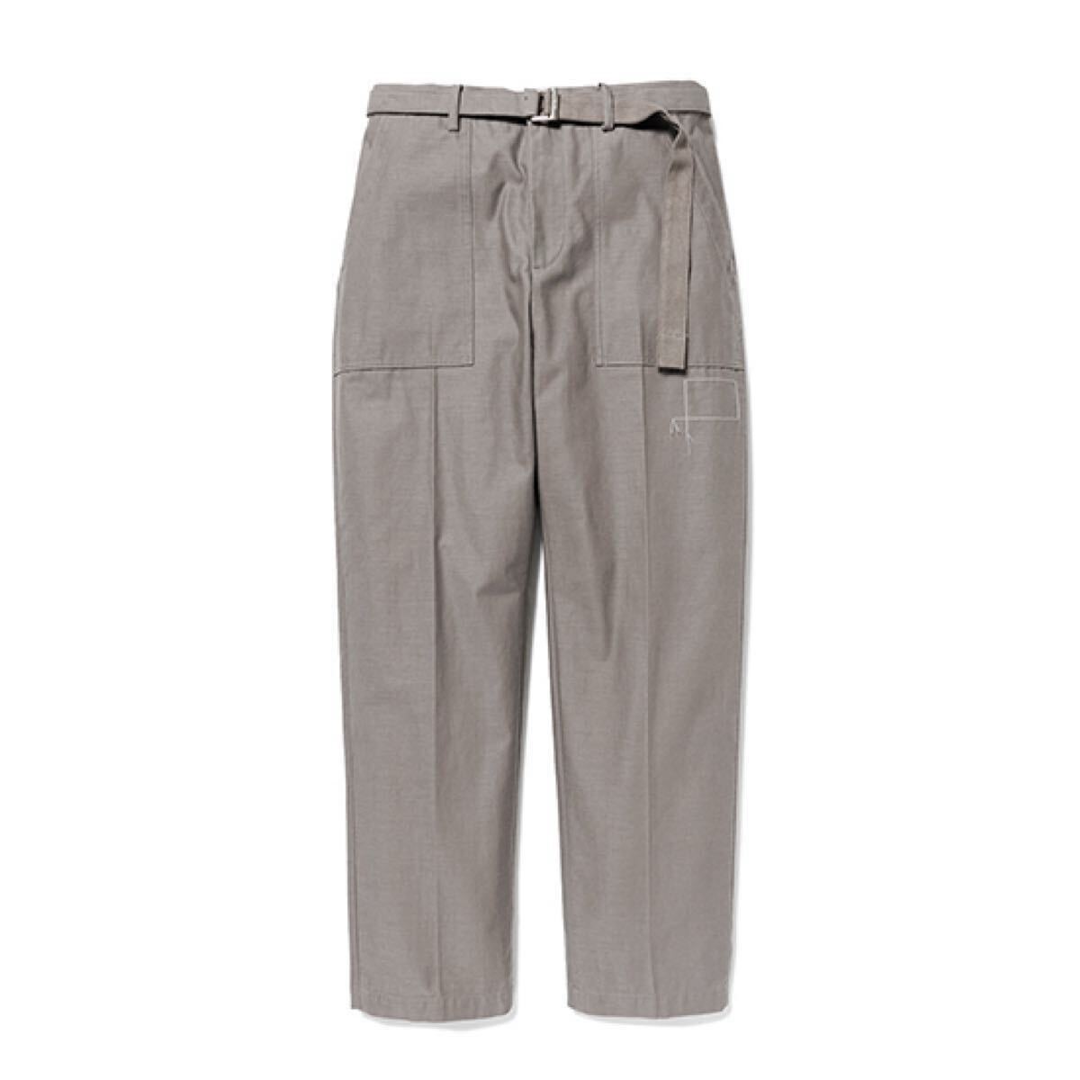 【未使用】2423234D-PTM02SCotton Back Satin Pants 02 / TROUSERS / COTTON. BACK SATIN. SACAI ベージュBEIGE ...