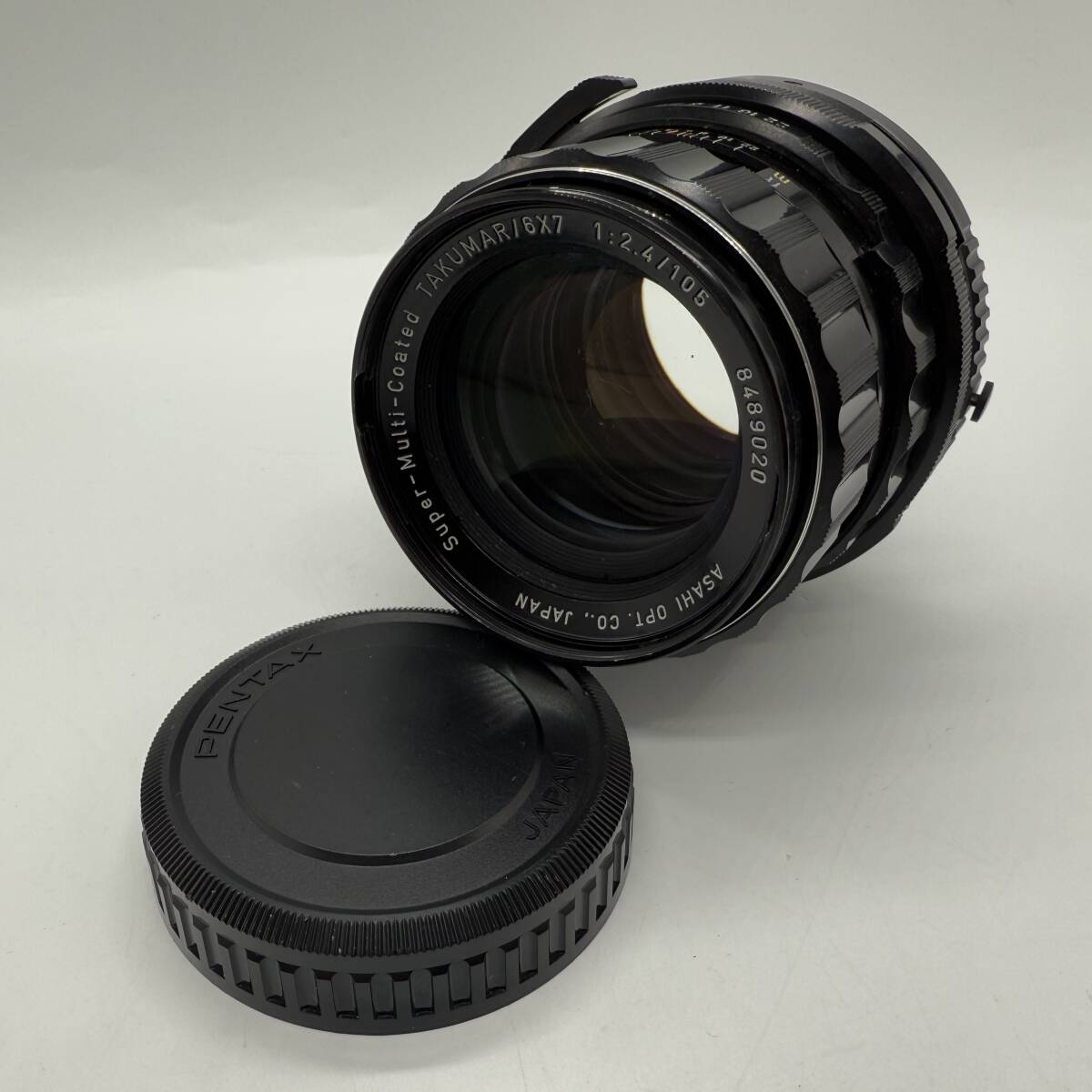 【目立った傷や汚れなし】ペンタックス PENTAX Asahi アサヒ Super-Multi-Coated TAKUMAR 6×7 67 105mm f2.4 MF 中判カメラレンズ カメラ ...