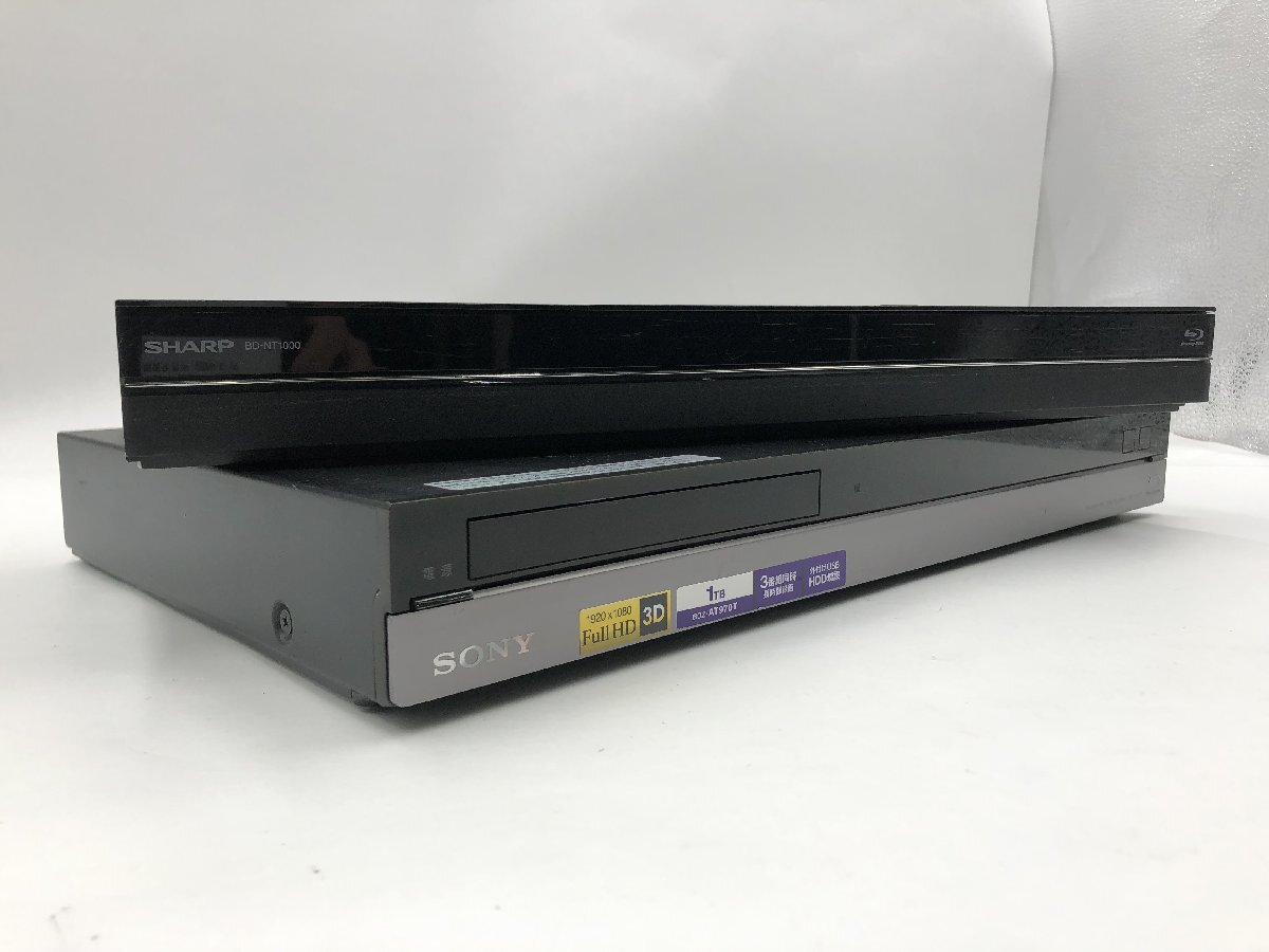 【全体的に状態が悪い】♪ 【SONY/SHARP 2011/2016年製】ブルーレイディスクレコーダー 1TB 2点セット BDZ ...