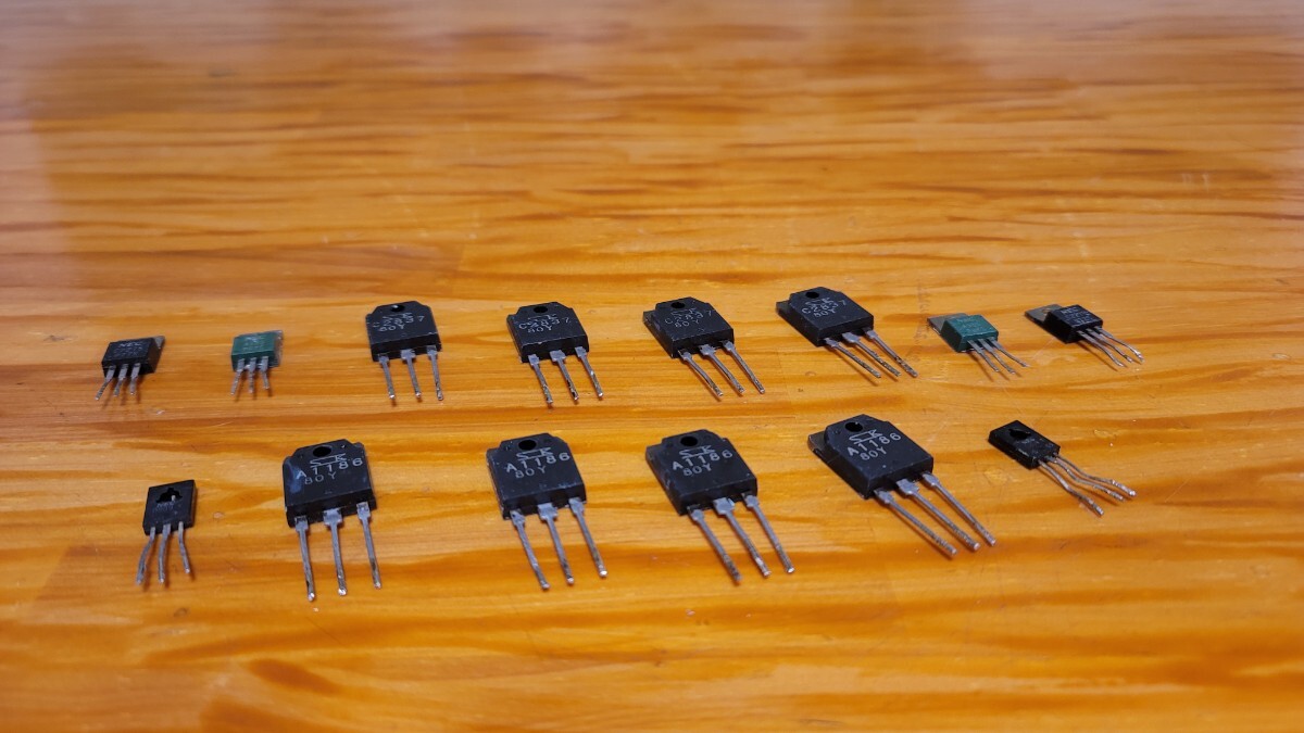 【目立った傷や汚れなし】ソニー パワートランジスタ A1186/C2837 A985/C2275/D809 1台分 14個 プリメインアンプ ...