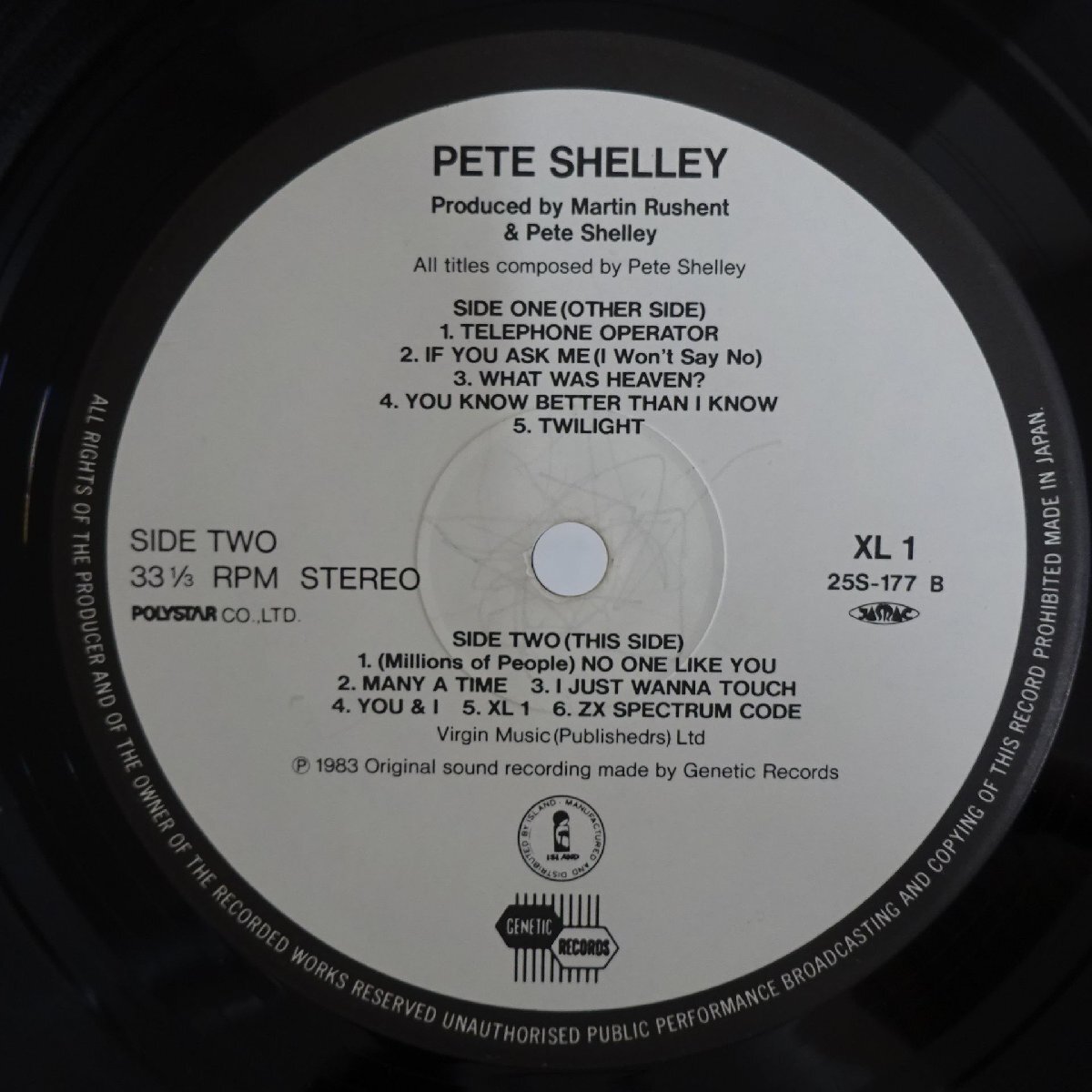 【やや傷や汚れあり】11217588;【解説一体帯付】Pete Shelley / XL 1の落札情報詳細 - Yahoo!オークション落札価格検索 オークフリー