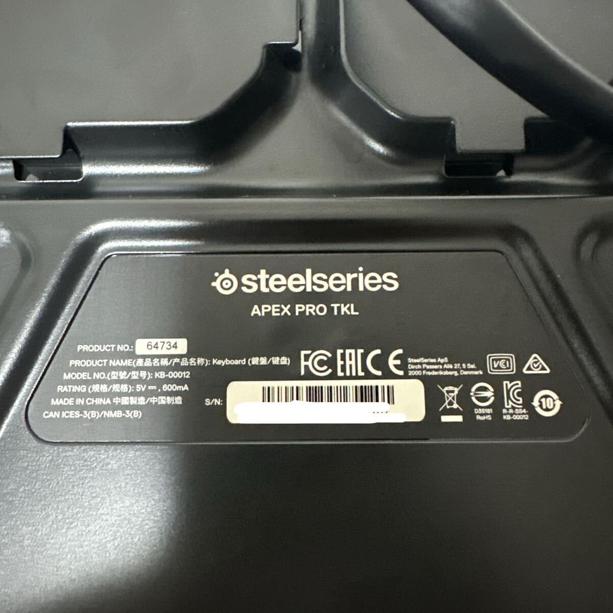 【目立った傷や汚れなし】SteelSeries Apex Pro TKL USの落札情報詳細 - Yahoo!オークション落札価格検索 オークフリー