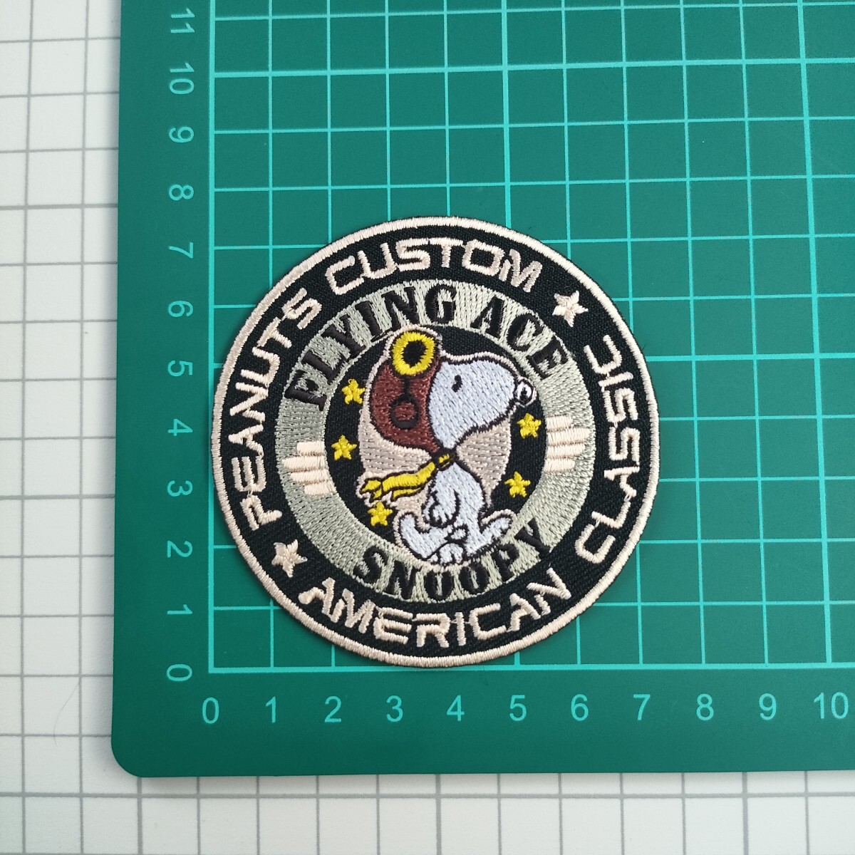 【未使用】A-176【 アイロンワッペン 】 刺繍ワッペン アップリケ スヌーピー SNOOPY ピーナッツ PEANUTS military ...