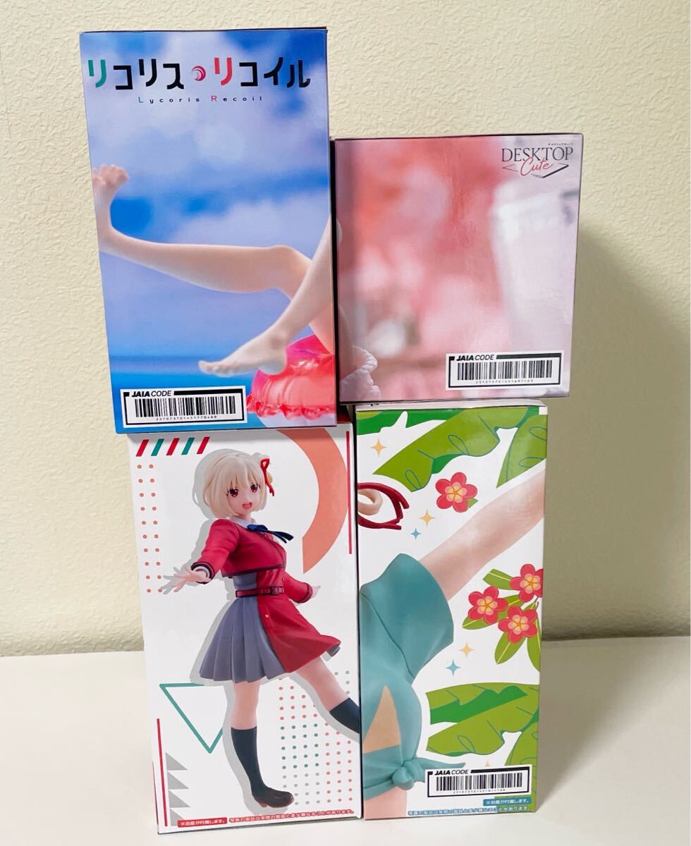 【未使用】未開封4種set★リコリス・リコイル フィギュア 錦木千束 Desktop Cute Aqua Float Girls ...