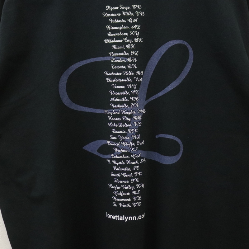 【やや傷や汚れあり】T637 90sビンテージ GILDAN ギルダン ロレッタリン ロックTシャツ 1990年代製 表記XLサイズ 黒 ブラック アメカジ ストリート バンドT 80sの落札 ...