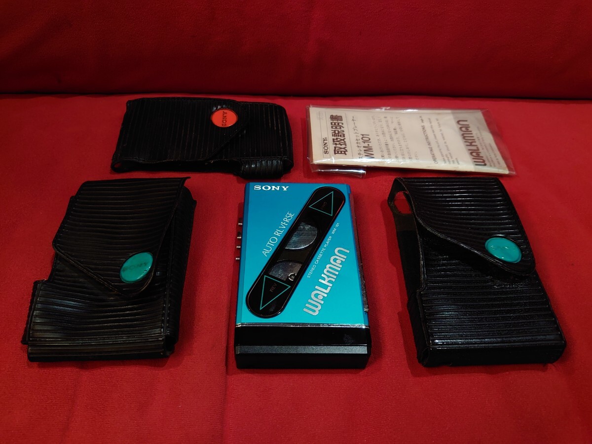 【目立った傷や汚れなし】【SONY】WM-101 WALKMAN Vintage PORTABLE CASSETTE PLAYER ソニー レトロ ウォークマン ポータブル カセットプレーヤー ...