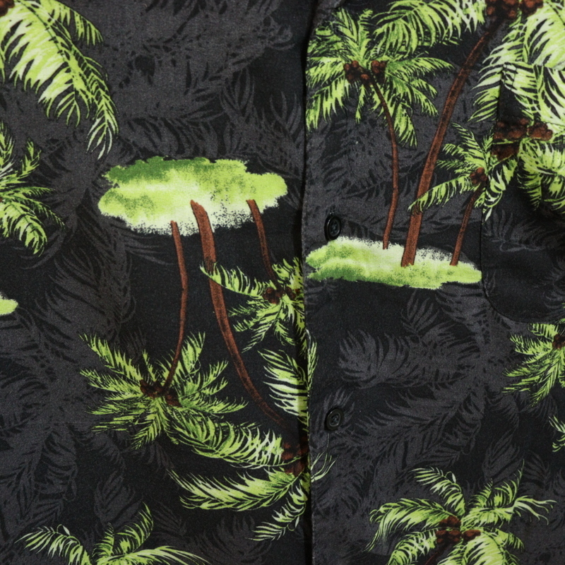 【やや傷や汚れあり】K504 2000年代製 Puritan 半袖シャツ ブラック オープンカラー 00s 表記XLサイズ 古着 アメカジ ストリート 90s 80s 70s 60s 激安 ...