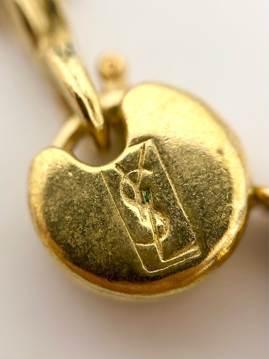 【傷や汚れあり】AK0605793 ★ Yves Saint Laurent イヴサンローラン YSL ネックレストップ ペンダントトップ トップ オクタゴン 八角形 ストーンの落札情報詳細 ...