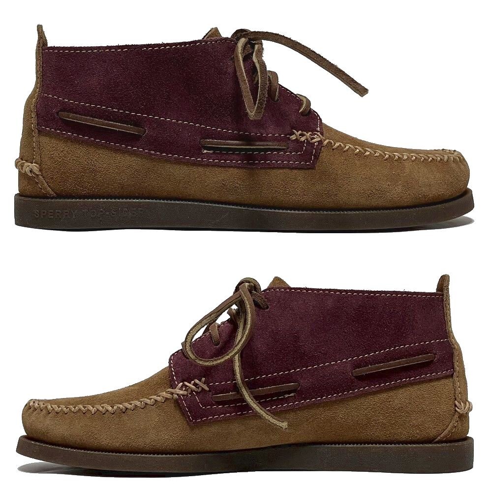 【未使用】未使用 SPERRY TOP-SIDER スペリー トップサイダー A/O 4-EYE スエード チャッカブーツ US:7 CM ...