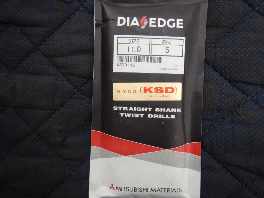 【未使用】即決税0円未使用ステンレス用11.0mmコバルトハイスKMC2(KSD)ストレートドリル三菱マテリアルDIA EDGE5本入1袋 クリックポスト送料185円の落札情報詳細 ...