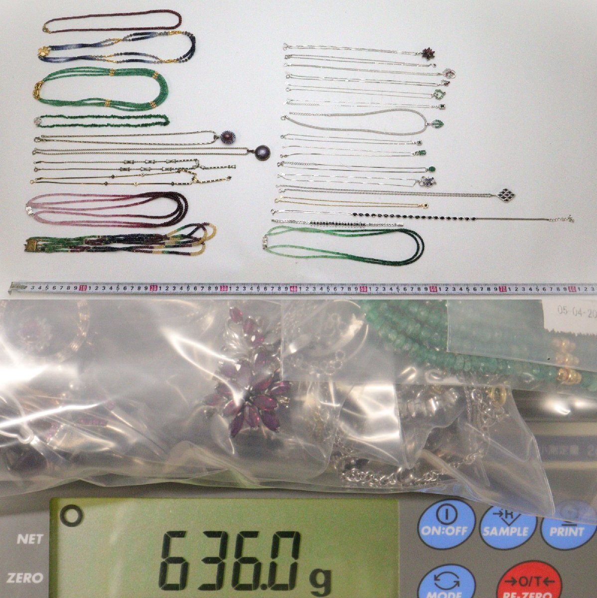 【やや傷や汚れあり】おたからや 天然ルビー/サファイア/エメラルド アクセサリー《製品で約560g用紙含》金製品,合成含浸含※X線結果ご参照下さい【R-YA01452】の落札情報詳細 ...