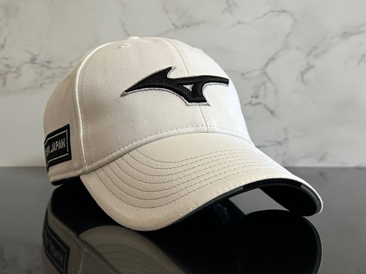 【やや傷や汚れあり】【未使用品】987WA 訳あり★Mizuno ミズノ RunBIRD ランバード ライン キャップ 帽子 クールなホワイト ...