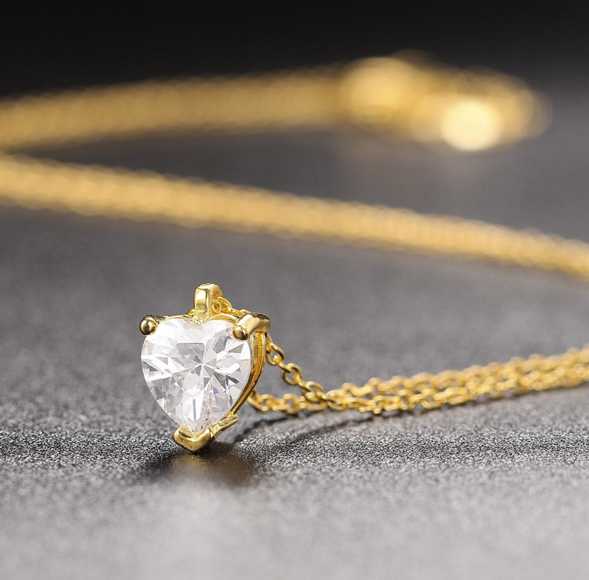 【未使用】送料一律 ハート型ダイヤモンドCZ 愛のゴールドネックレス 18KGP Gold Plated necklace 1円オークション 60の落札情報詳細 - Yahoo!オークション ...