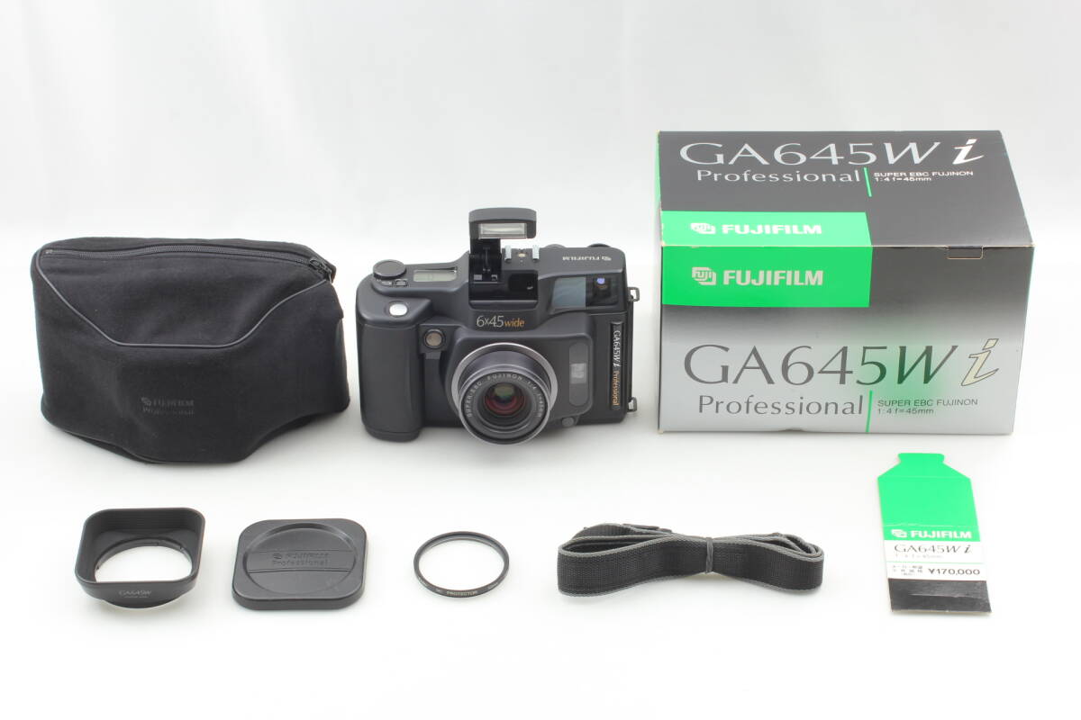 【目立った傷や汚れなし】箱付 !! 富士フィルム FUJIFILM GA645 Wi GA645Wi 中判カメラ フィルムカメラ フード ...