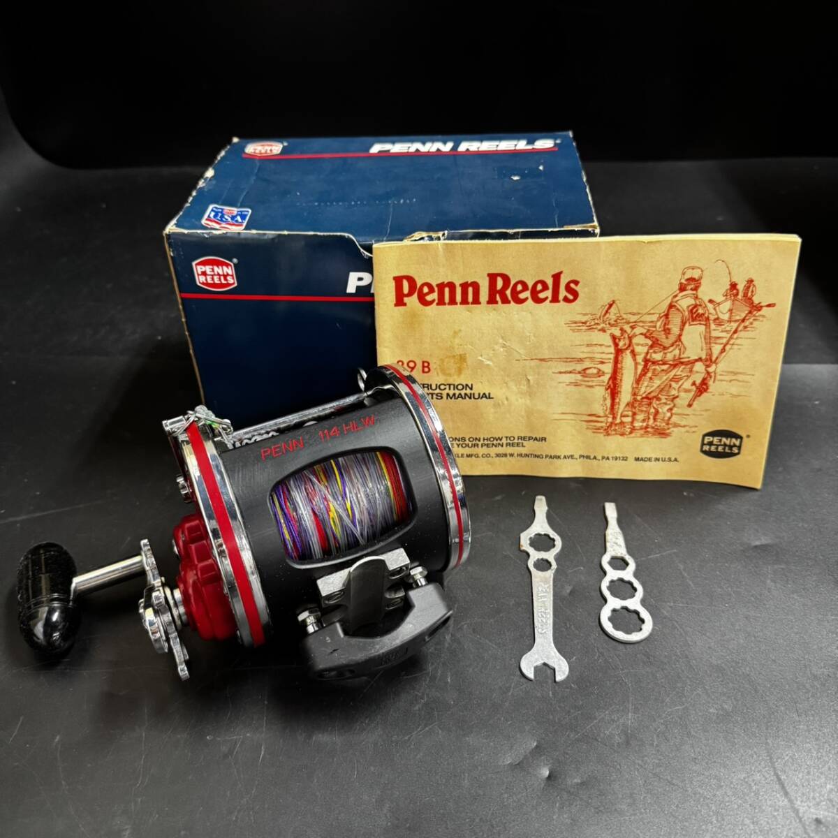 【傷や汚れあり】25国/A037300-7/CG3000/A114-191/ リール PENN REELS PENN 114 H ...