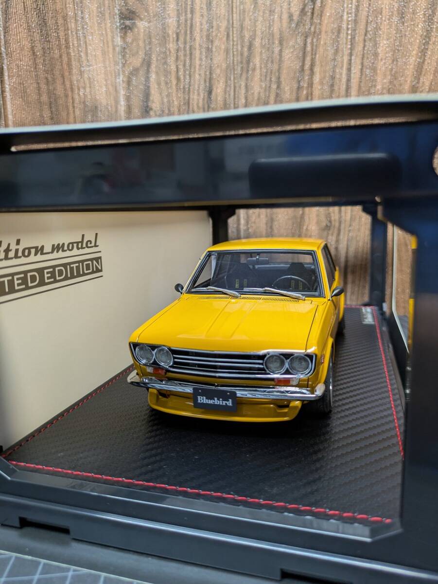 【未使用に近い】送料無料！ ignition model Datsun 510 Bluebird ダットサン ブルーバード 510 ブラウン ...