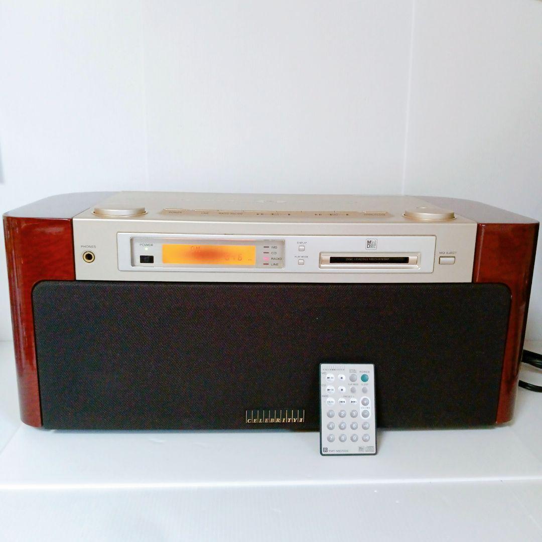 【目立った傷や汚れなし】美品 30周年記念モデル ソニー SONY MD CD CELEBRITY Ⅱ MD-7000 セレブリティ ...