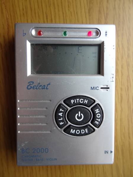 【傷や汚れあり】Belcat クロマチックチューナー BC-2000 ギター、バイオリン対応の落札情報詳細 - ヤフオク落札価格検索 オークフリー