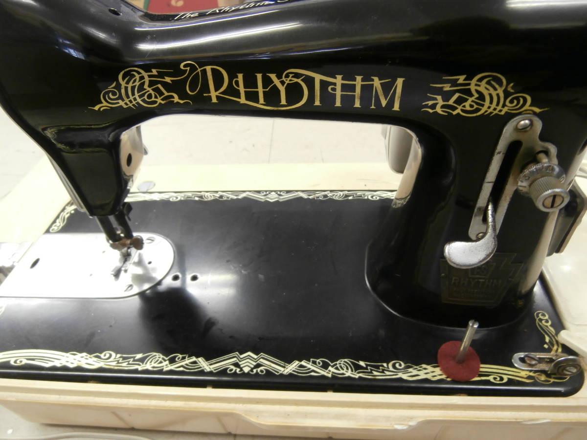 RHYTHM Sewing Machine ミシン FUJI PRECISION MACHINERY CO. HAPPY 100V 50 ...