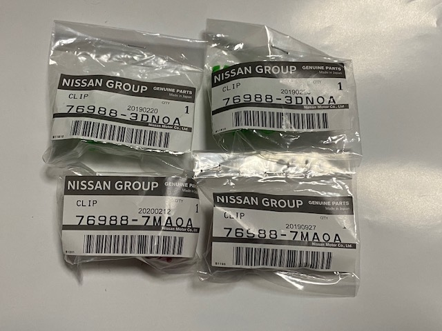 【新品】新品 日産 Aピラー クリップ 76988-3DN0A 76988-7MA0A 各2個 合計4個セット ⑳の落札情報詳細 ...