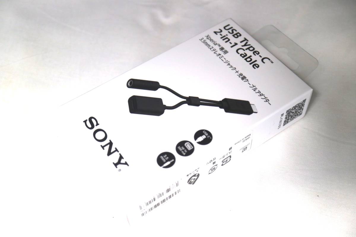 【新品】ソニー SONY USB Type-C 2-in-1 Cable EC270 Xperia専用 3.5mmステレオミニジャック 充電 ...