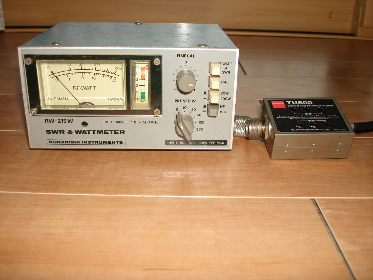 KURANISHI RW-215W SWR＆パワー計/DAIAMONDO ANTENNA TUNERの落札情報詳細 - Yahoo!オークション落札価格検索 オークフリー